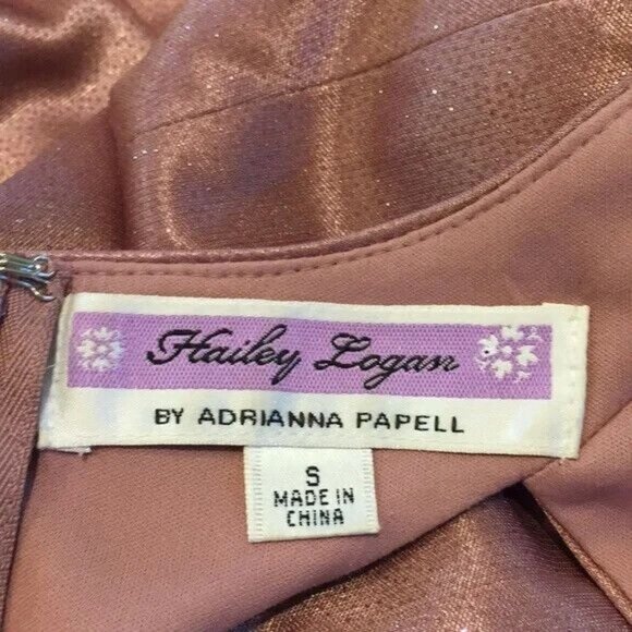 Hailey Logan | Dresses | Hailey Logan Adrianna Papell Shimmery Pink Ruched Mini Dress Cutout ...